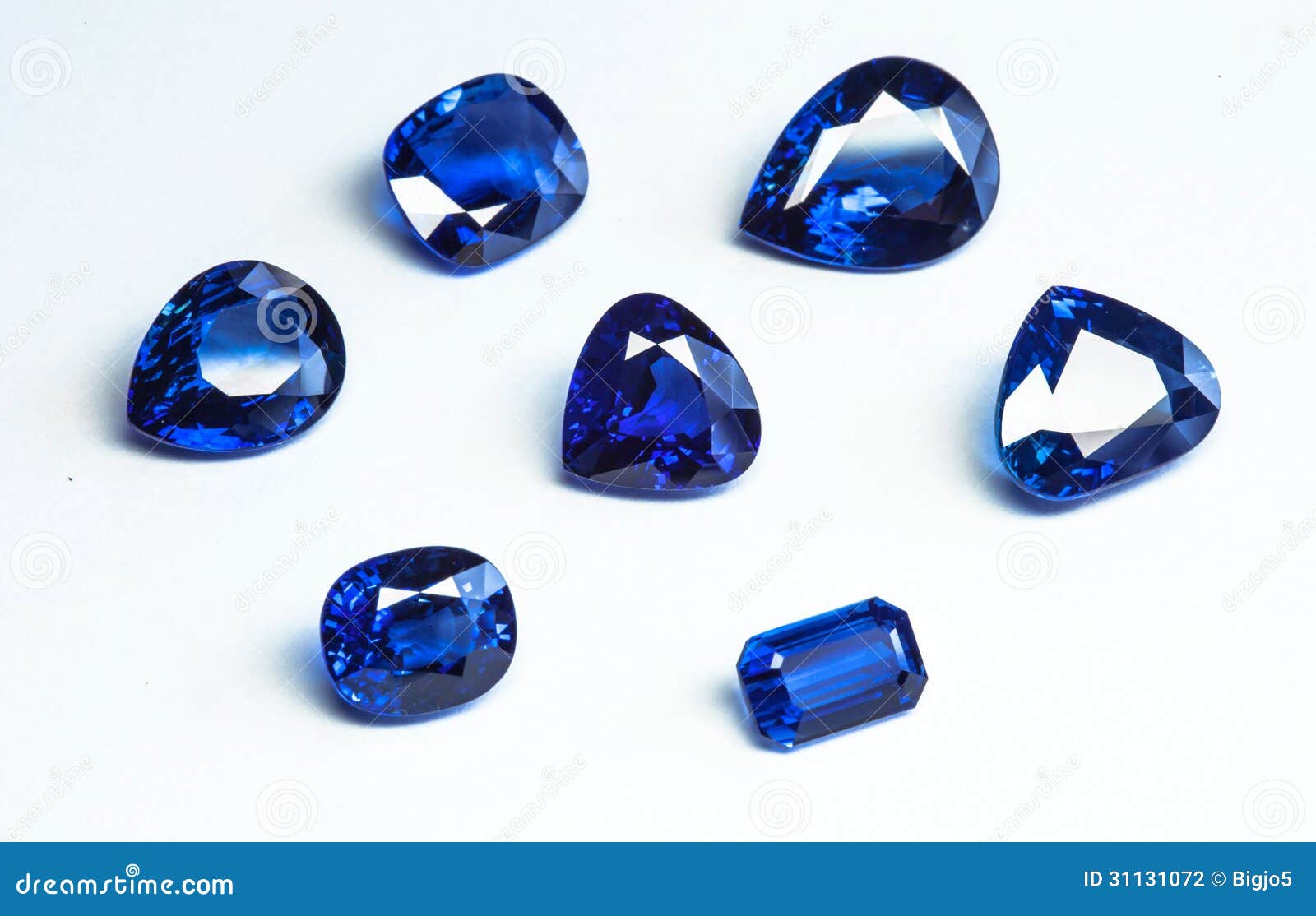 Blue sapphires stock photo. Image of shiny, stones, valuable - 31131072