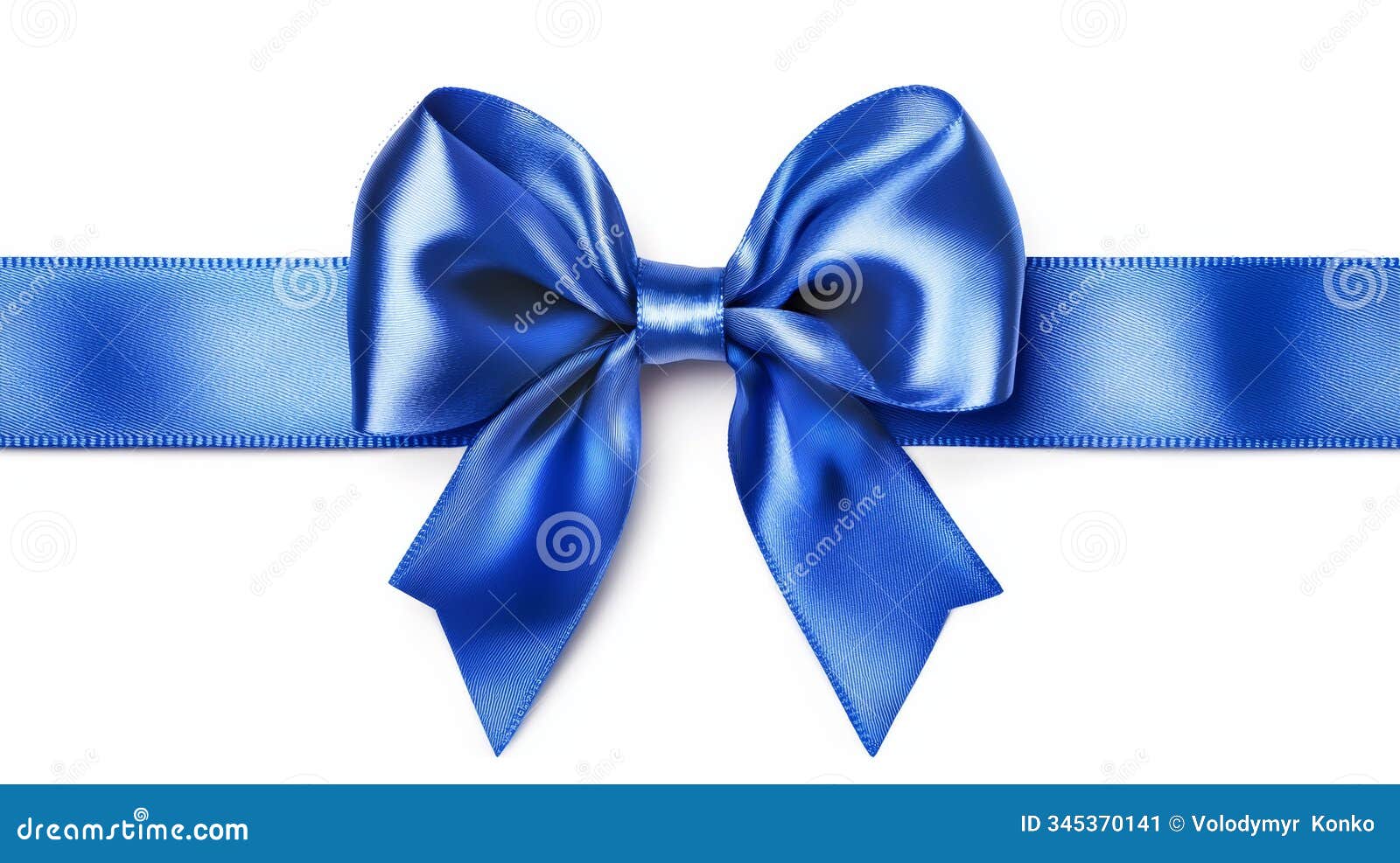 Blue Satin Bow on Transparent Background Stock Image - Image of satin ...