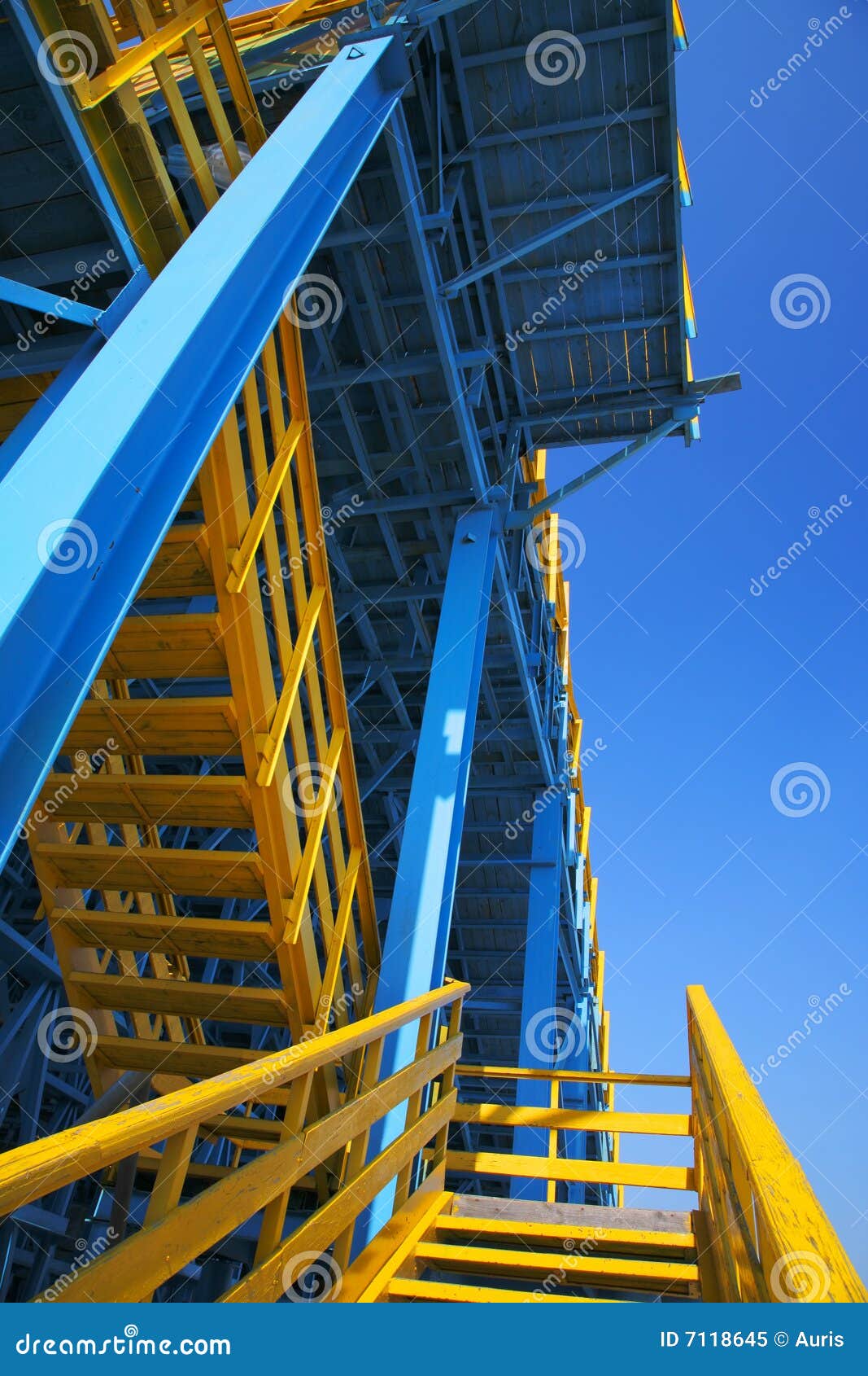 Blue scaffold stock image. Image of construction, maintenance - 7118645