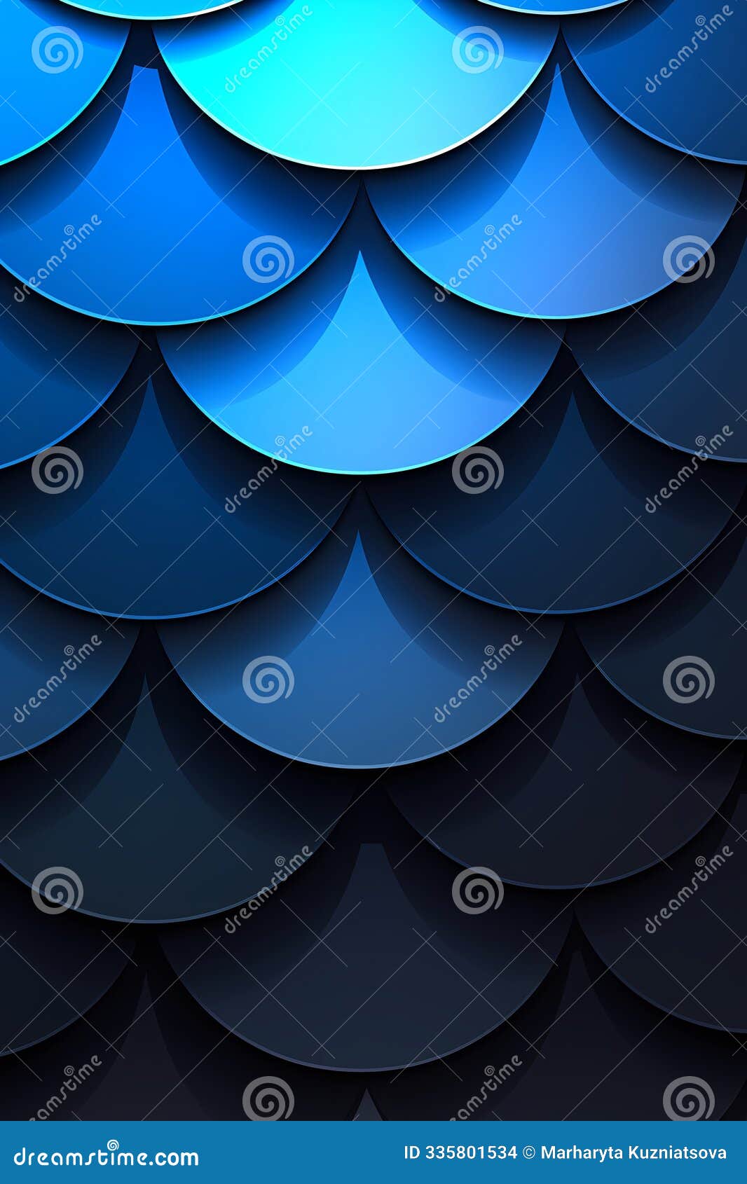 Blue Scales Pattern Abstract Background. Wallpaper, Backdrop. 3D Render ...