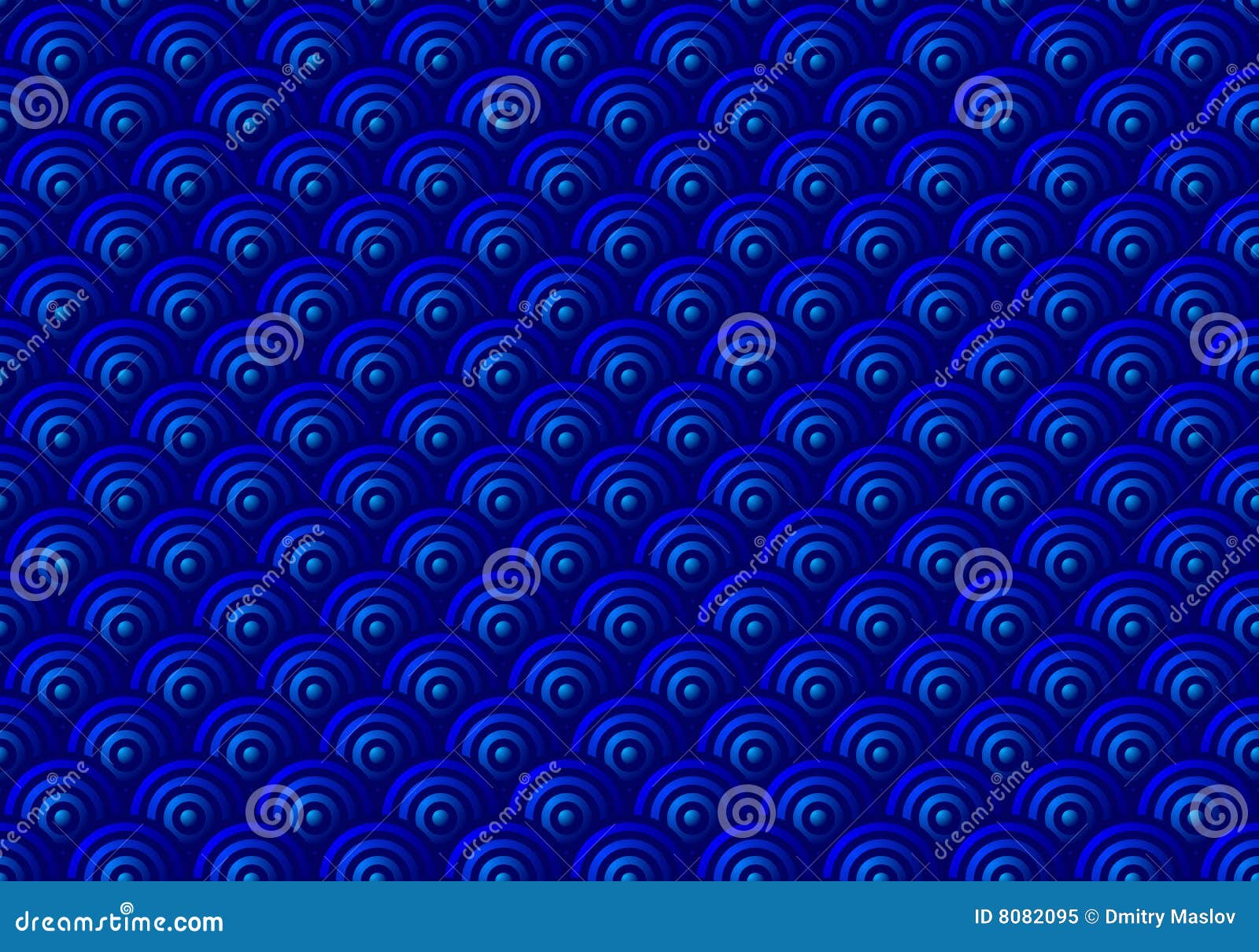 Blue Scales Seamless Pattern Stock Vector - Illustration of ornament ...