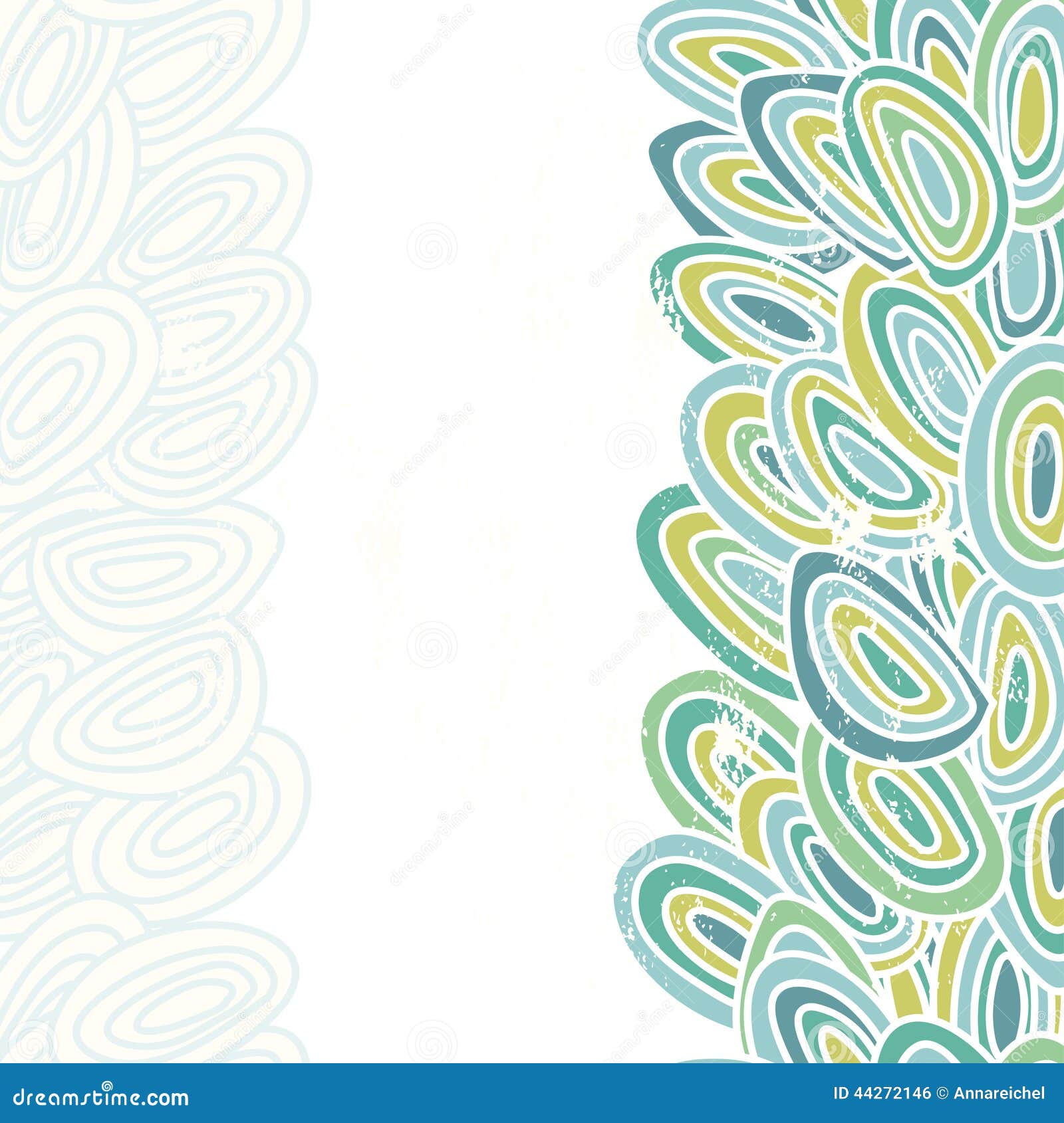 Blue Scales Vertical Seamless Border Stock Vector - Illustration of ...