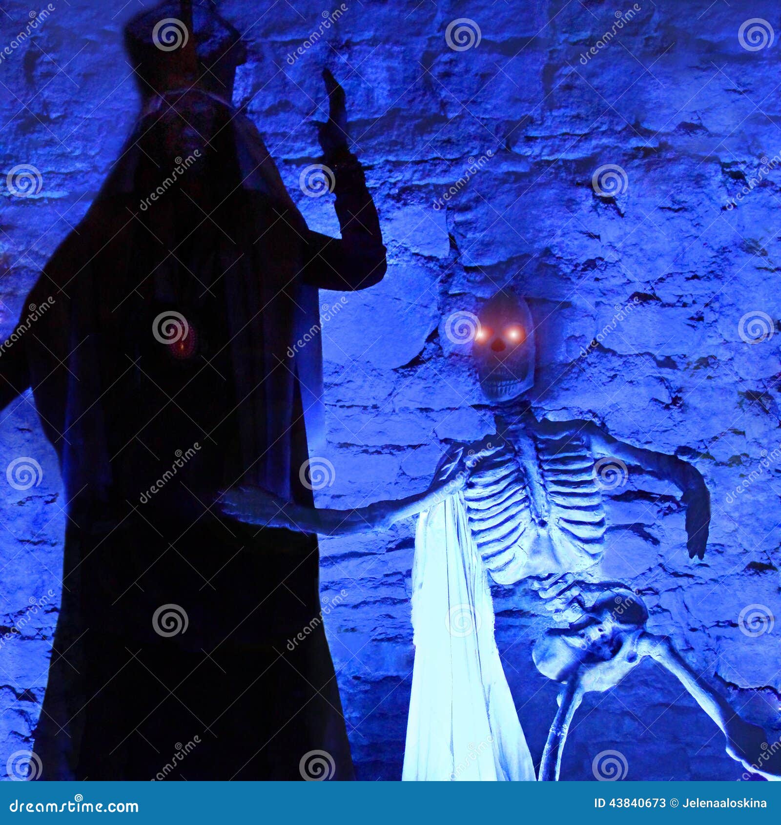 Blue sceleton stock image. Image of grim, background - 43840673