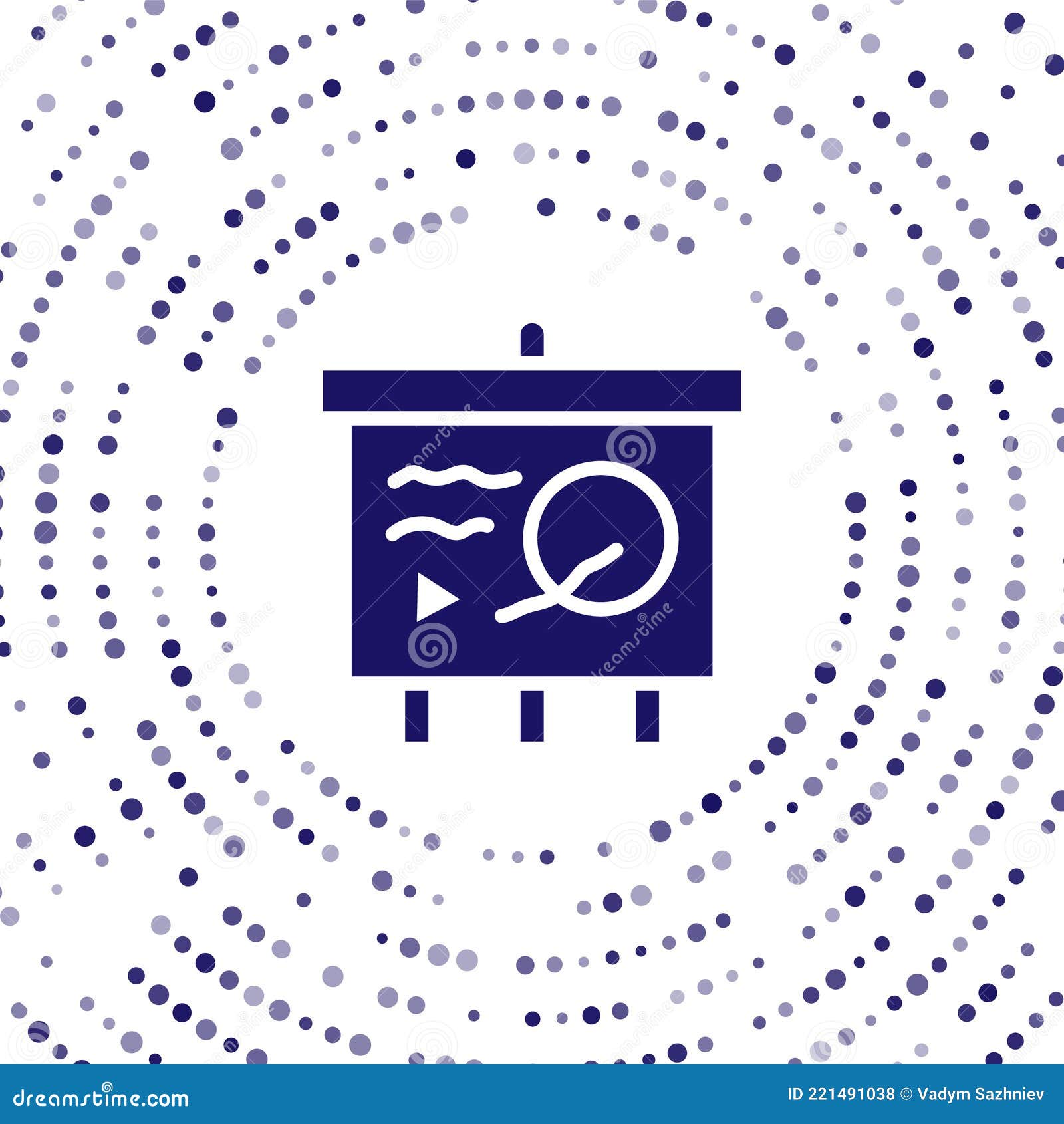 White Scenario On Chalkboard Icon Isolated On White Background. Script ...