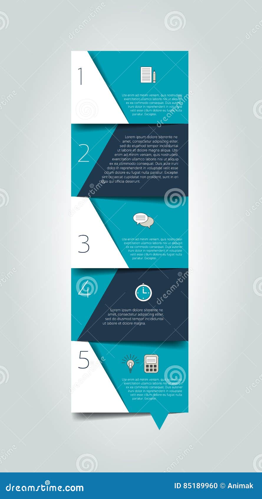 Blue Schedule, Tab, Banner. Minimalistic Vector Design Infographic ...