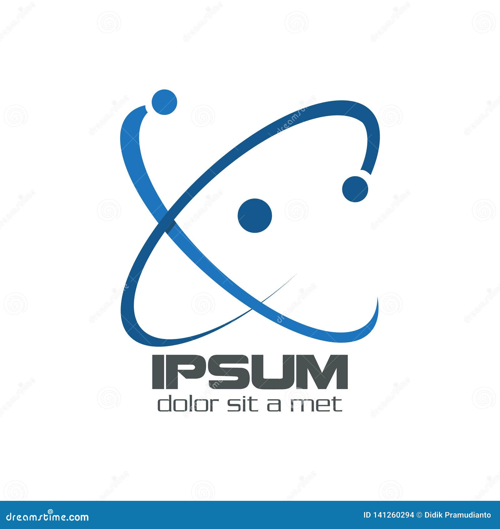 Blue Science Logo for Scientific Stock Vector - Illustration of ...