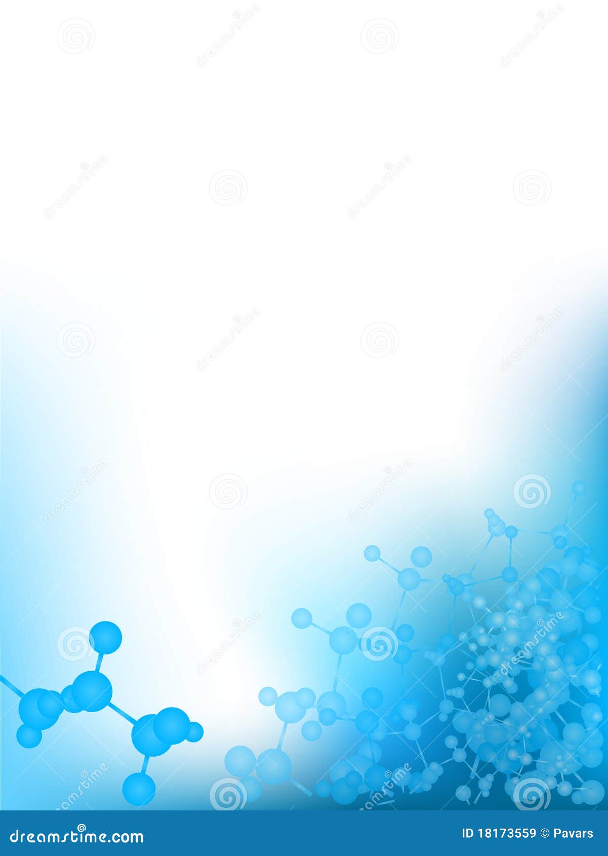 Blue scientific background stock vector. Illustration of border - 18173559