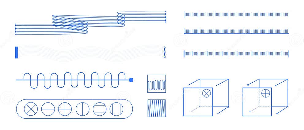 Blue Scientific Diagrams Exploring Wave Dynamics, Quantum Fields, and ...