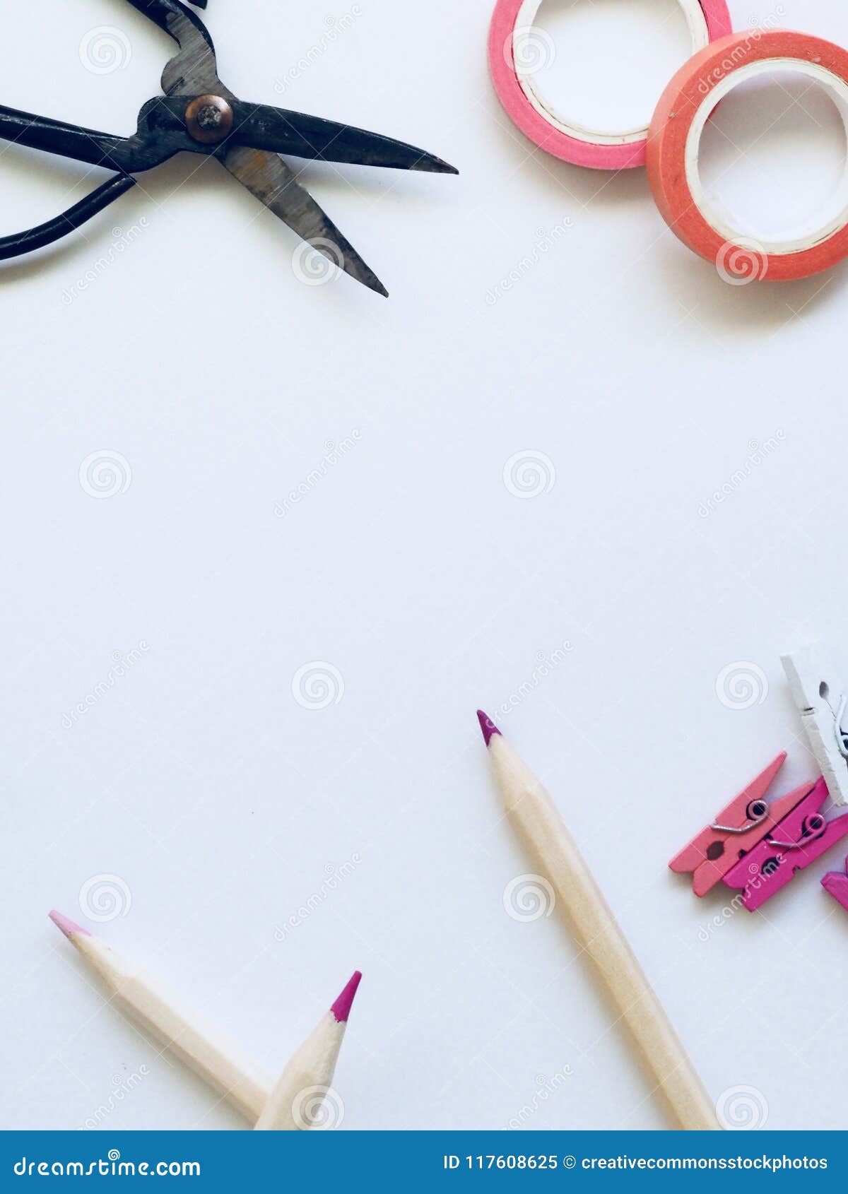 Blue Scissor Neat Red Tape Picture. Image: 117608625