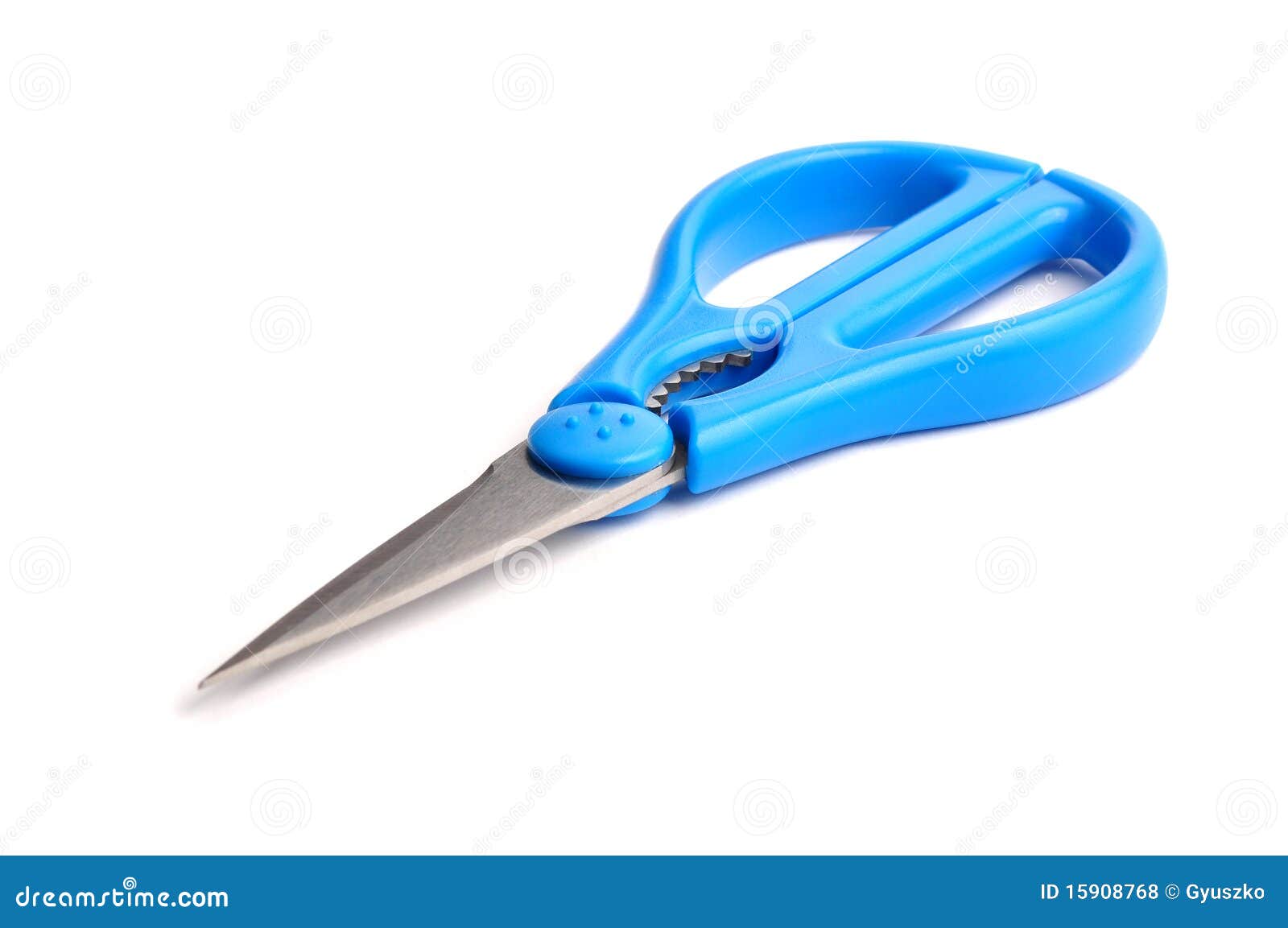 Blue scissors stock photo. Image of open, home, stainless - 15908768