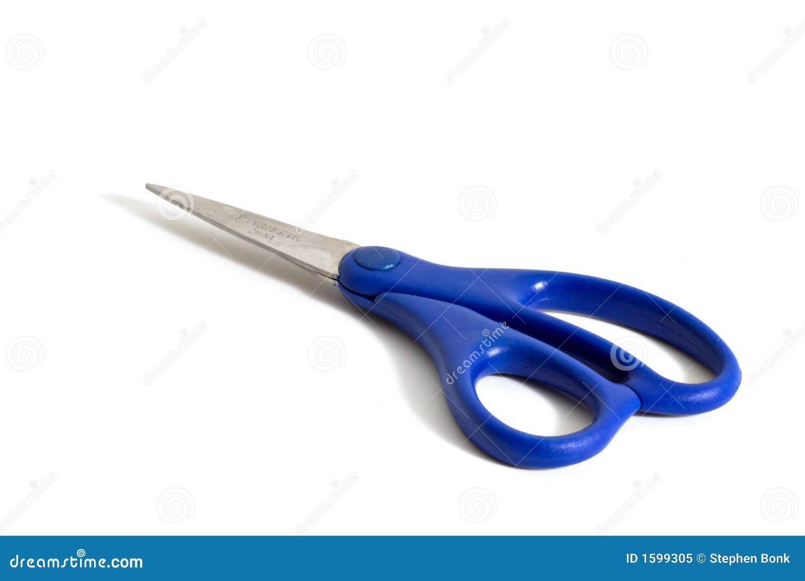 Blue Scissors stock image. Image of trim, snips, blade - 1599305