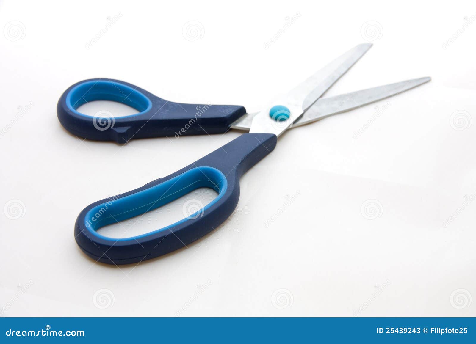 Blue scissors stock image. Image of pair, sharp, fashion - 25439243