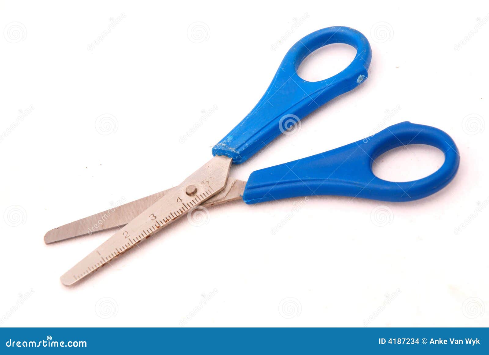 Blue scissors stock photo. Image of supplies, office, kitchen - 4187234