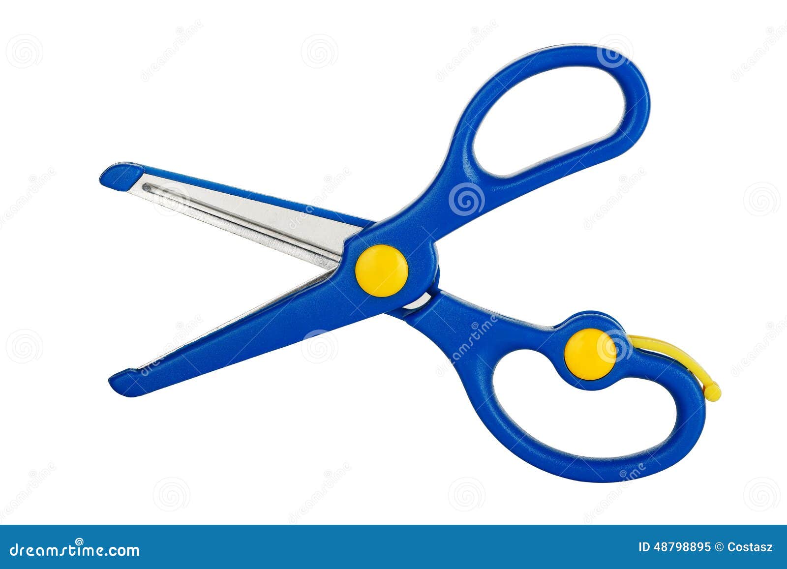 Blue scissors stock image. Image of steel, detail, cutter - 48798895