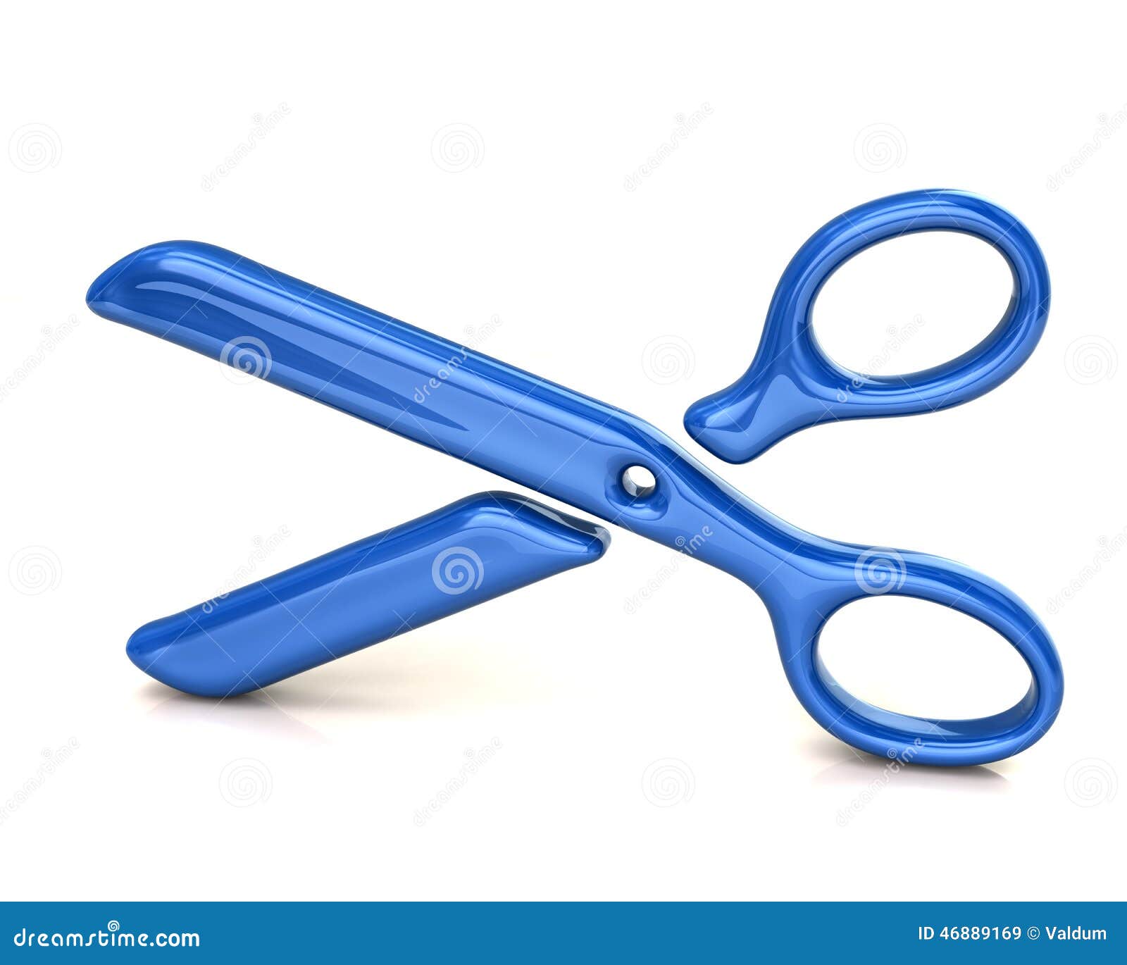 Blue scissors symbol stock illustration. Illustration of crop - 46889169