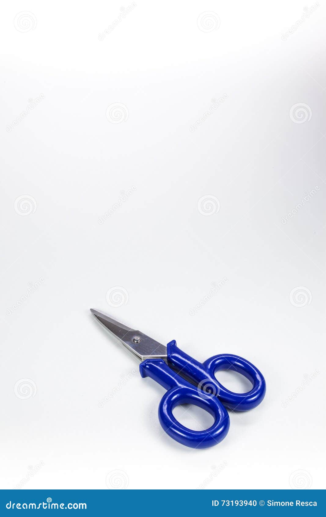 Blue scissors stock photo. Image of collage, pliers, closeup - 73193940
