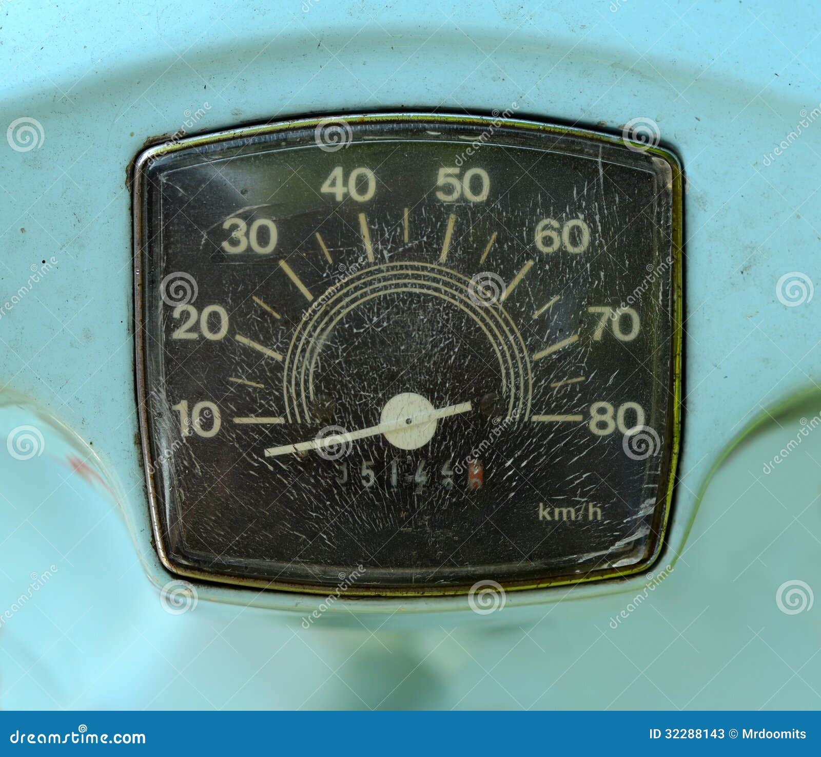 Blue Scooter Speedometer stock image. Image of measuring - 32288143