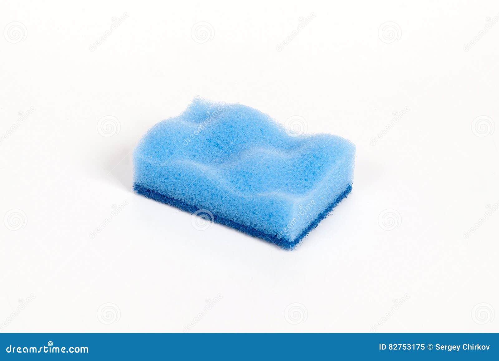 Blue scouring sponge stock image. Image of housework - 82753175