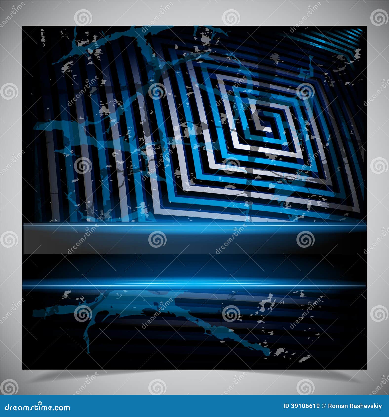 Blue Scratch Touches Pop Art Background Vector Illustration ...