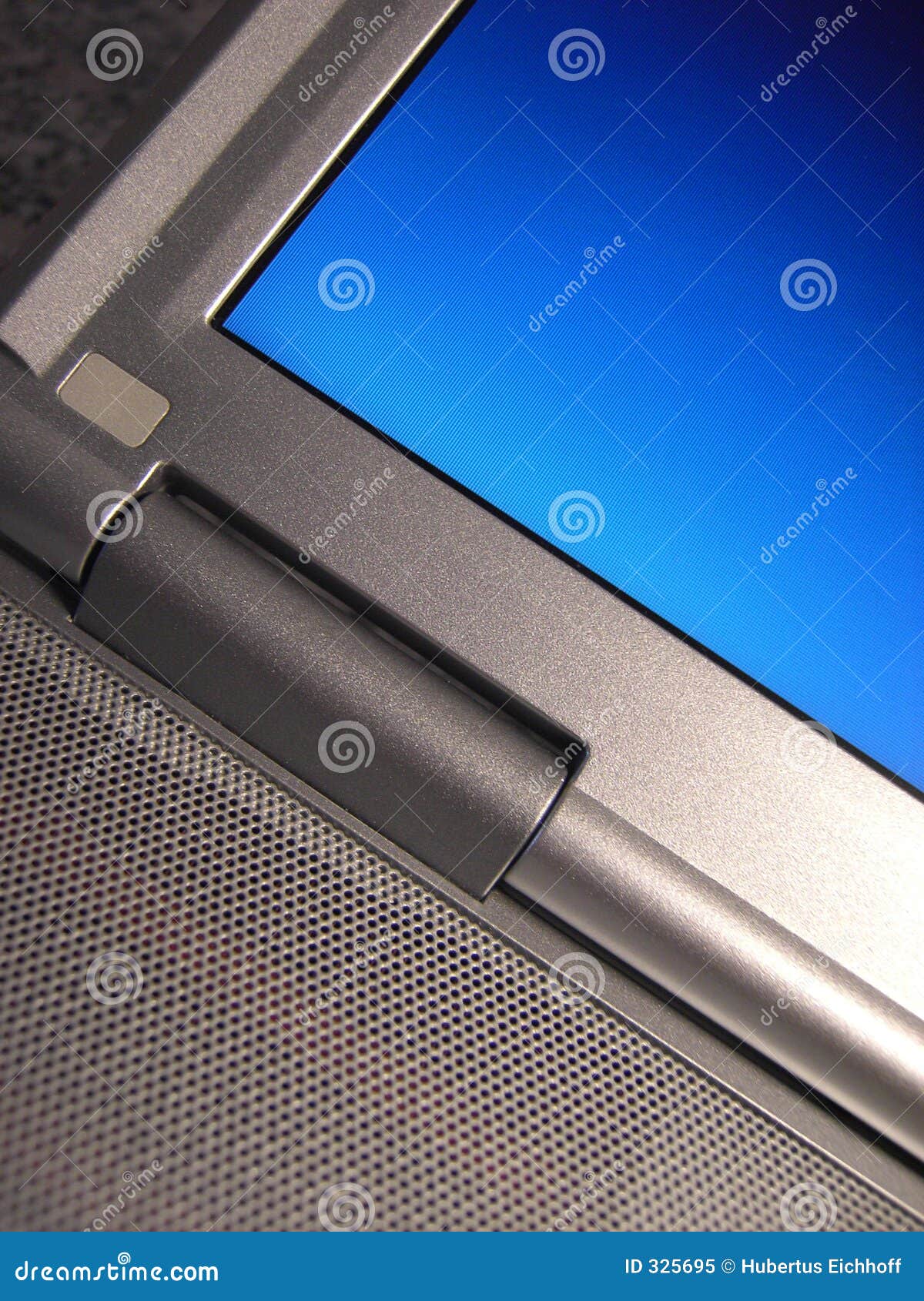 Blue screen stock image. Image of notebook, controlled - 325695