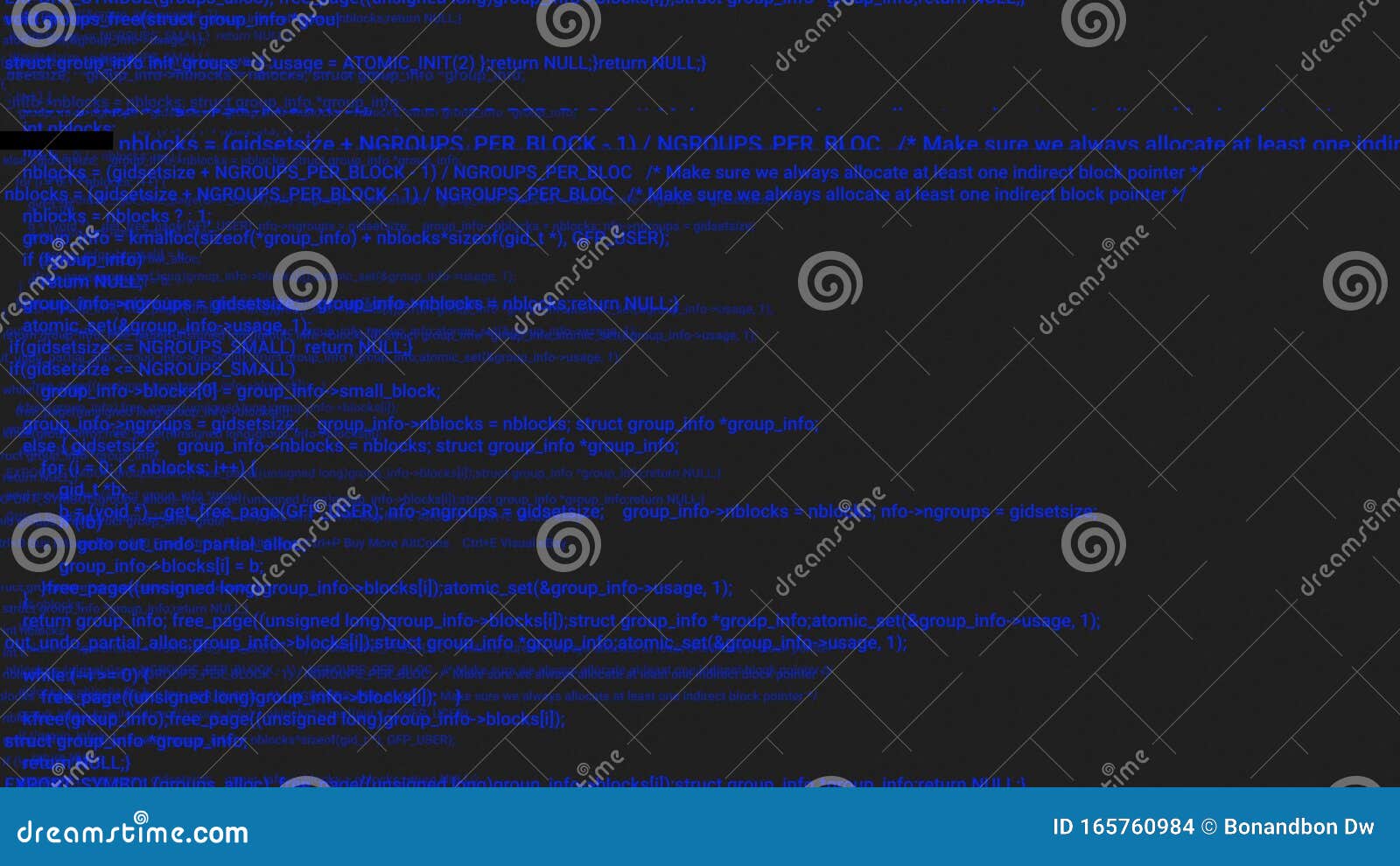 Blue Screen Coding Hacker Concept Animation with Glitch. Stock Footage - Video of attack, cyber ...