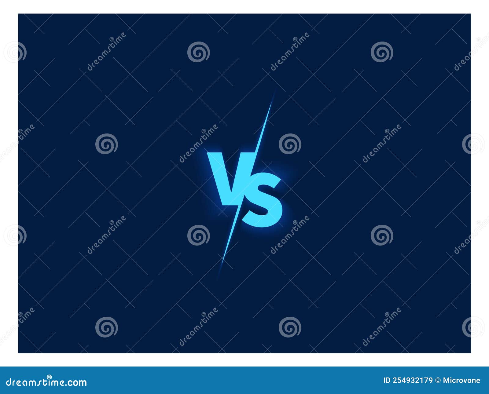 Versus VS Logo. Battle Headline Template. Sparkling Lightning Design ...