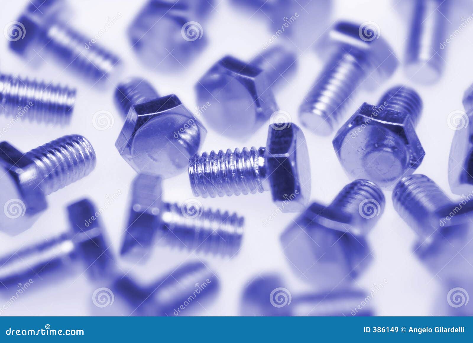 Blue screws stock image. Image of screws, wood, workbench - 386149