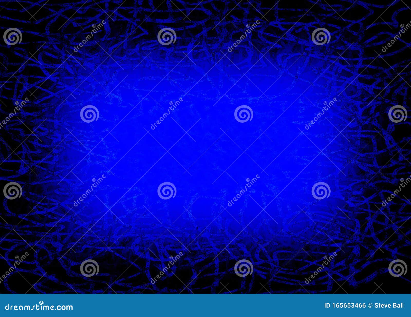 Blue scribble frame stock illustration. Illustration of abstract ...
