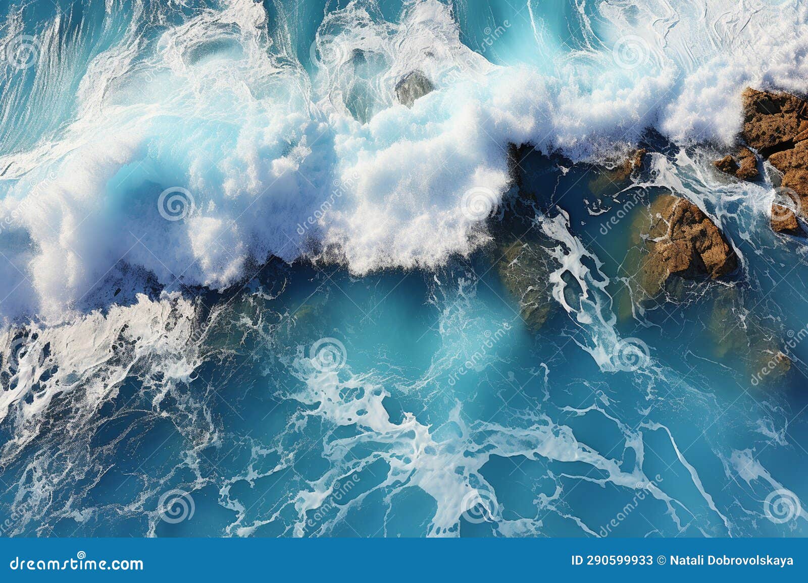Blue Sea Background Ariel View Stock Image - Image of seaside, seafloor ...