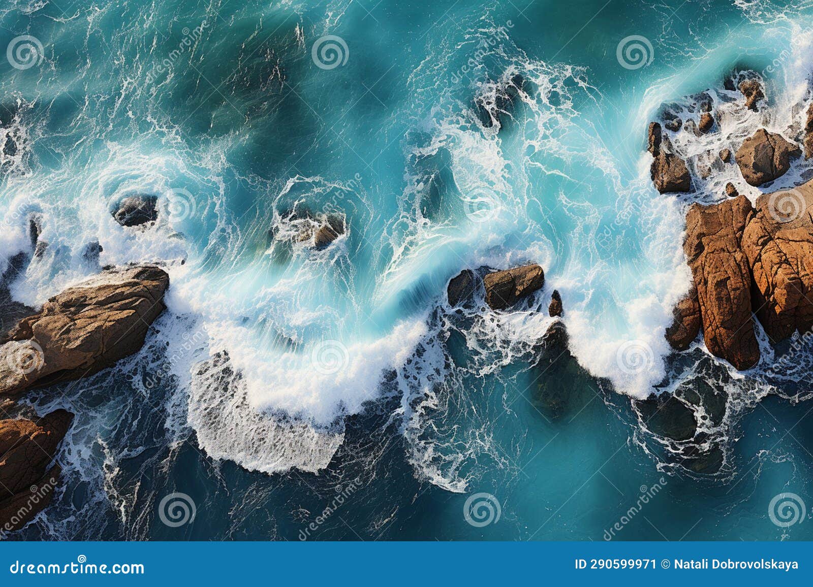 Blue Sea Background Ariel View Stock Image - Image of sandcastle ...