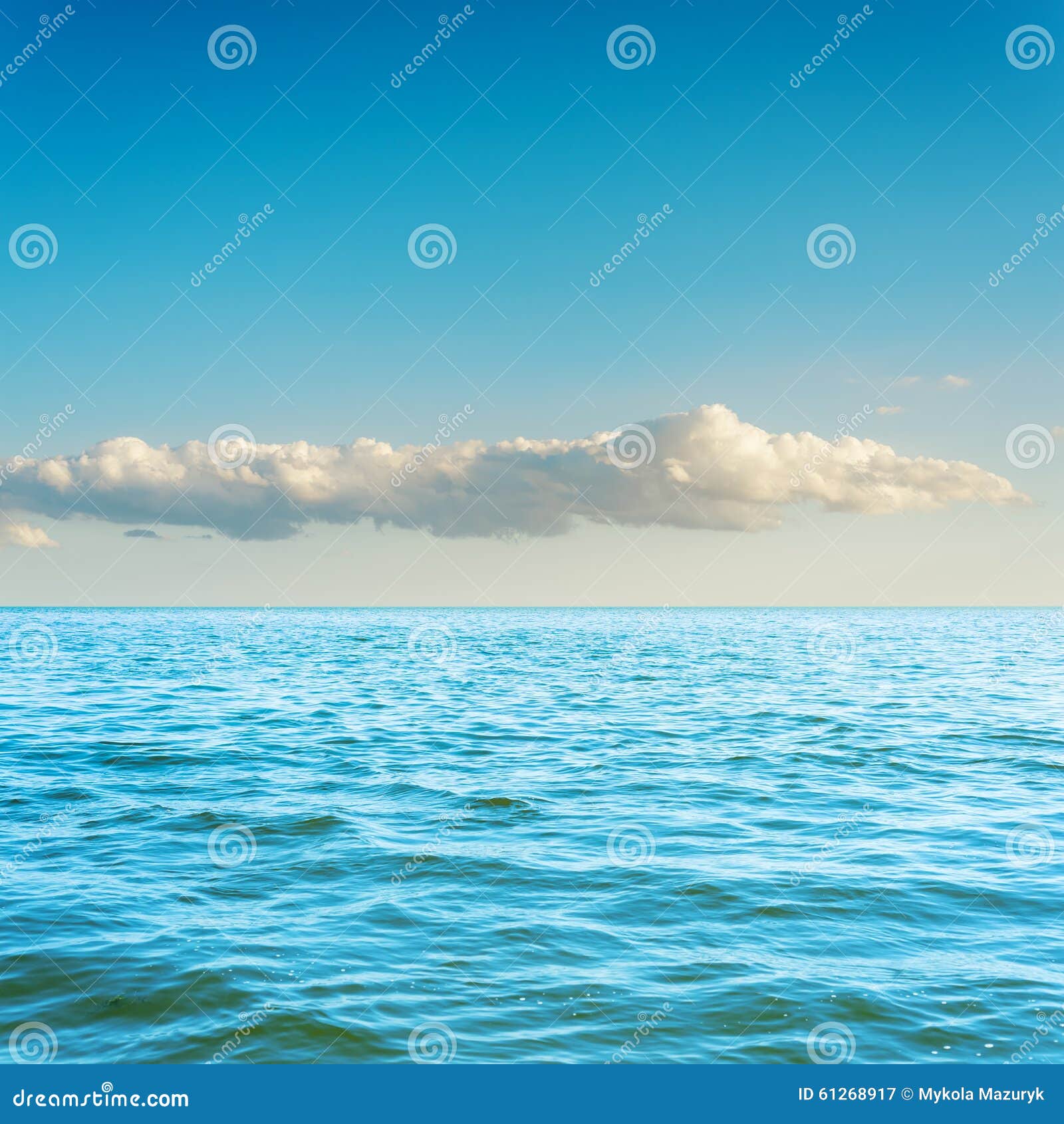 Blue sea and cloud in sky stock image. Image of beach - 61268917