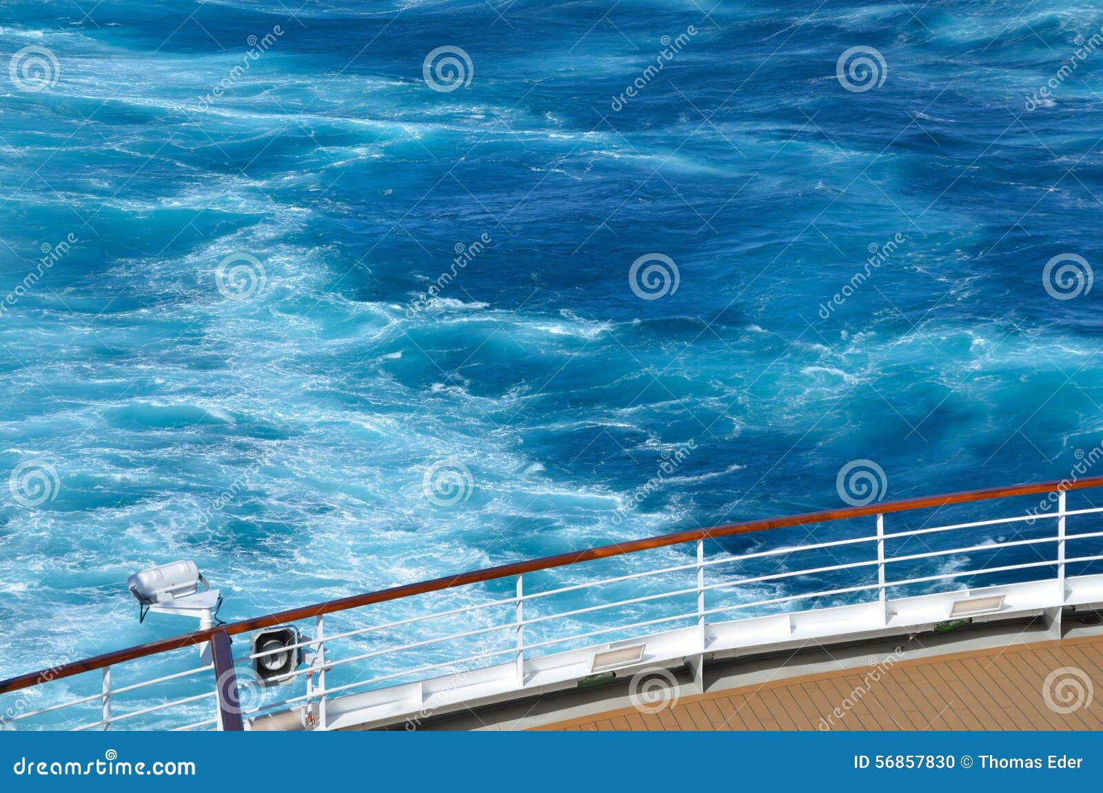 Blue sea at cruise ship stock photo. Image of industry - 56857830