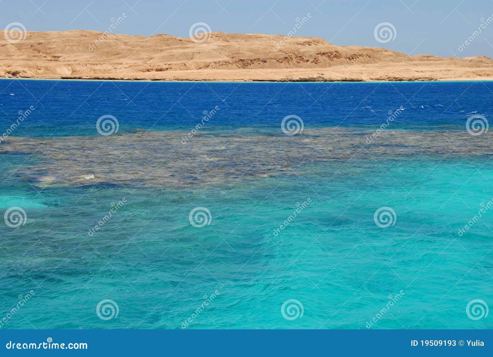 Blue sea Egypt stock image. Image of holiday, scenic - 19509193