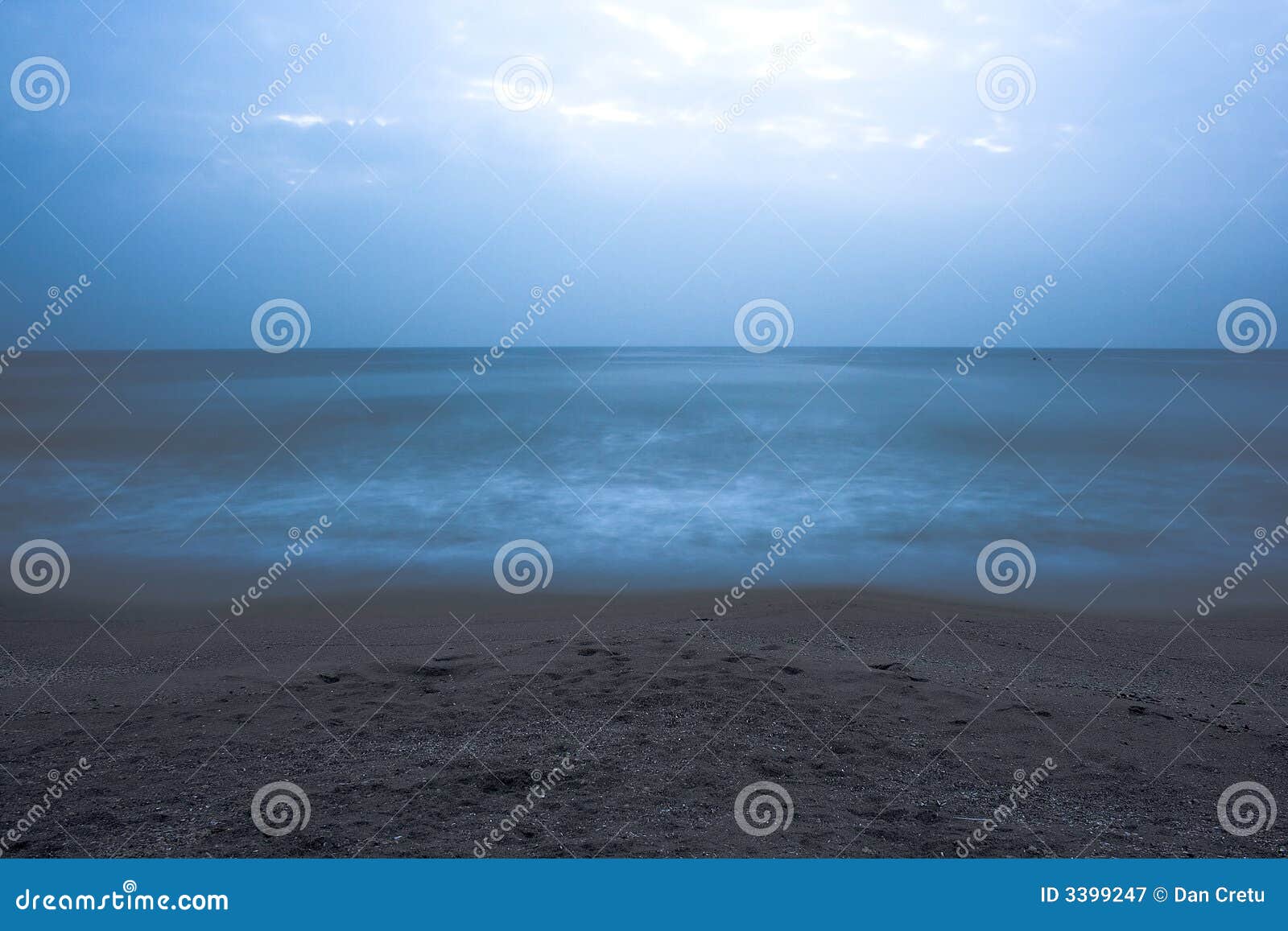 Blue sea in the evening stock image. Image of ocean, riverside - 3399247