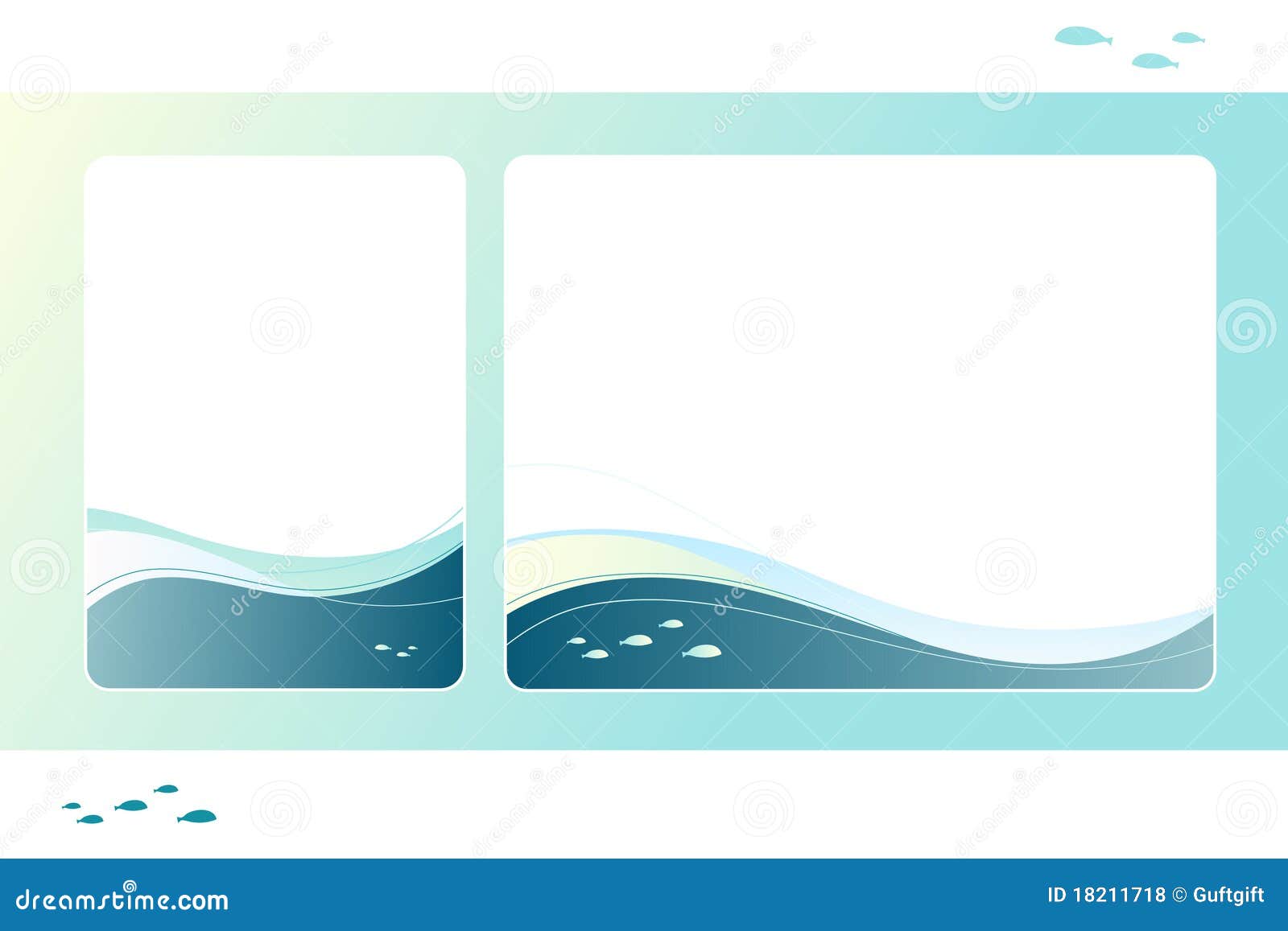 Blue sea frame stock illustration. Illustration of tropical - 18211718