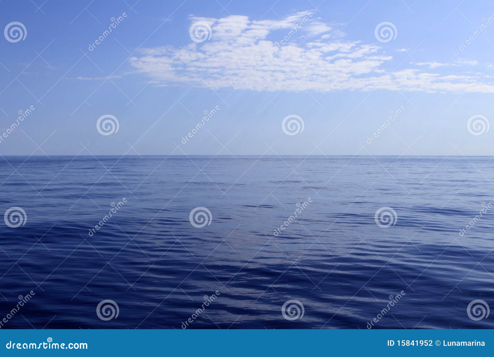 Blue Sea Horizon Ocean Perfect in Calm Stock Photo - Image of beach ...