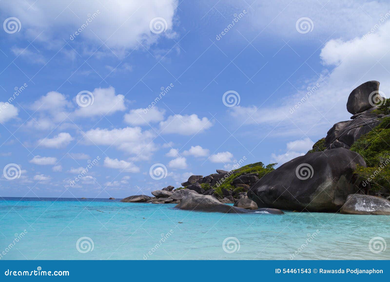 Blue sea and nice sky stock image. Image of blue, island - 54461543