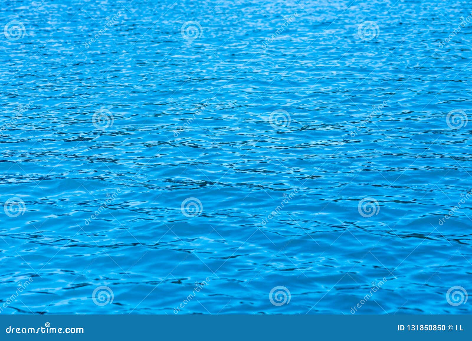 Blue Sea Pattern - Ocean with Regular Wave Structure Stock Photo ...