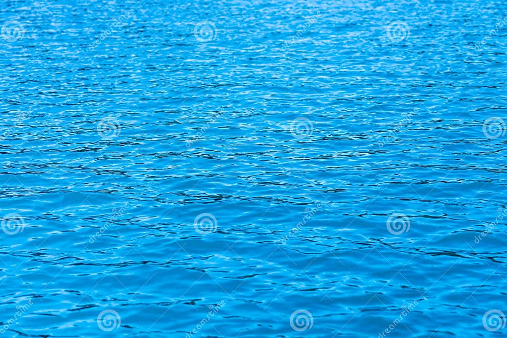Blue Sea Pattern - Ocean with Regular Wave Structure Stock Photo ...