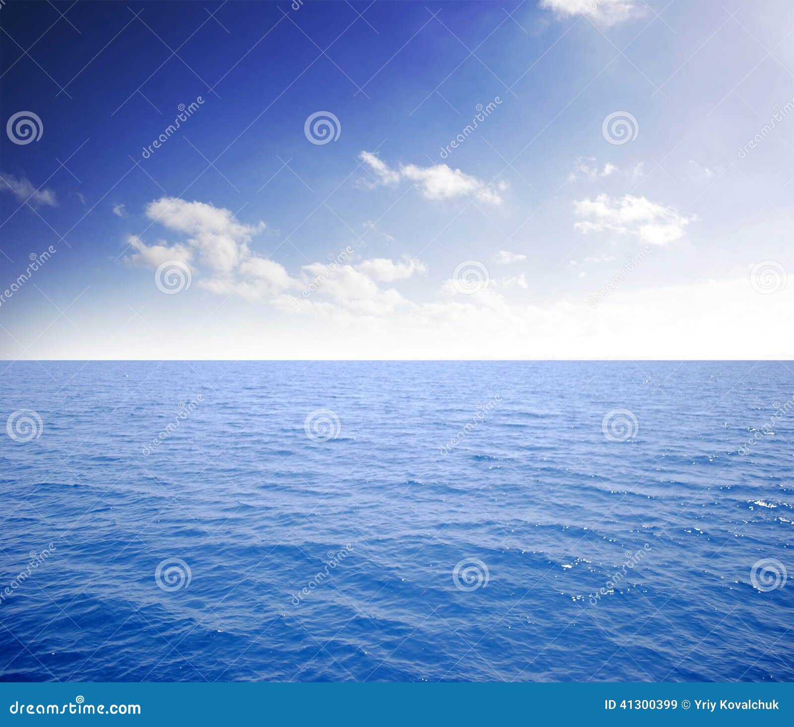 Blue sea and perfect sky stock image. Image of caribbean - 41300399