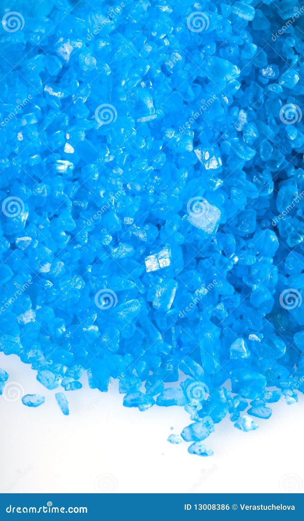 Blue Sea Salt for Bath Background Stock Photo - Image of hygiene, bathe ...