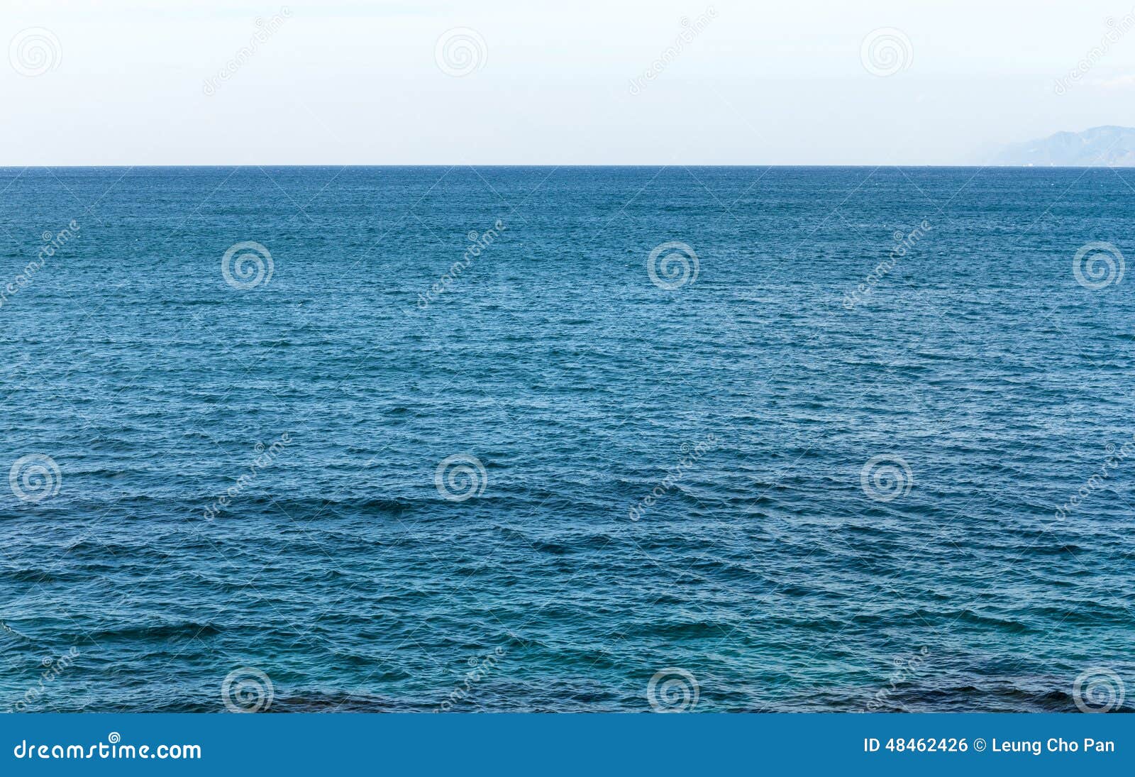 Blue sea stock photo. Image of beautiful, scenery, cloud - 48462426