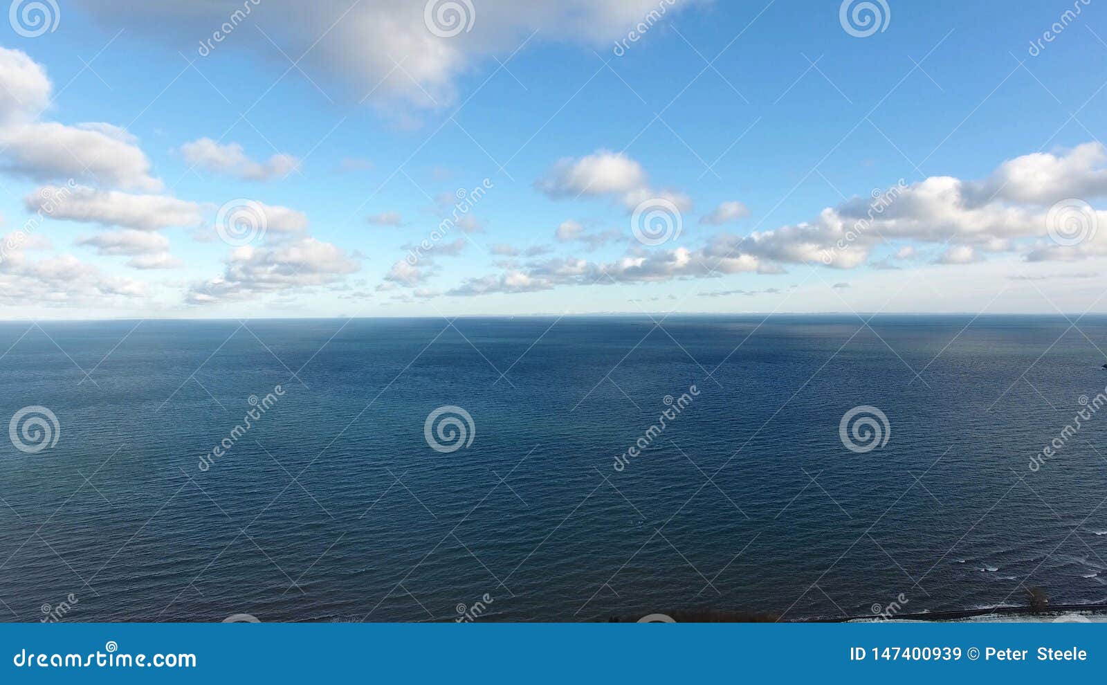 Blue Sea Sky and Clouds by Aerial Drone Stock Image - Image of thrones ...