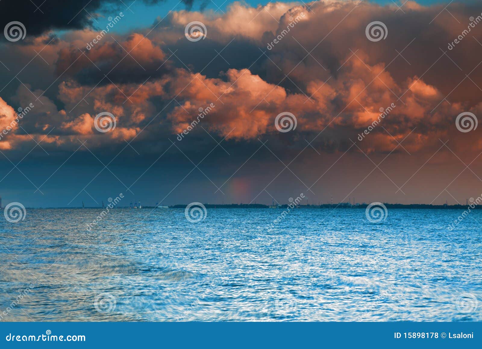Blue Sea Sky, Storm, Tempest Stock Photo - Image of blue, black: 15898178
