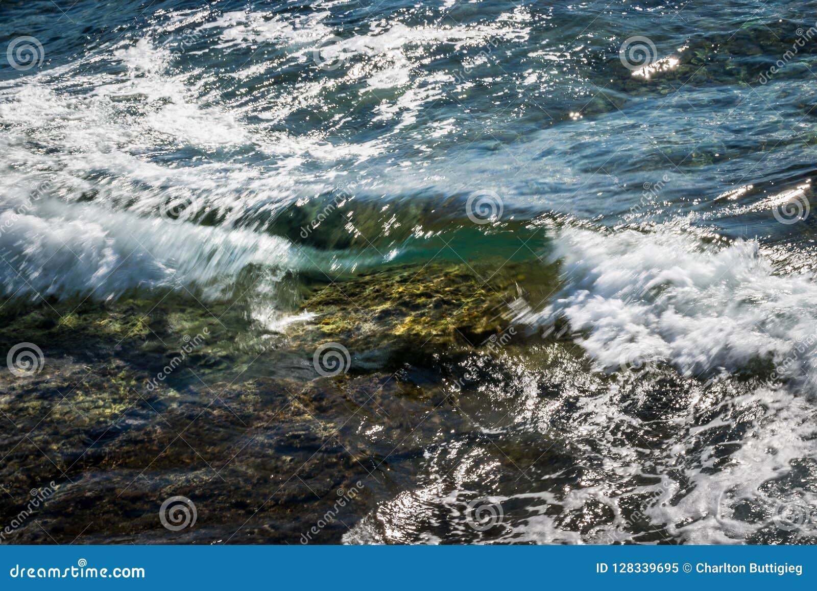Crystal Clear Soft Wave in Malta Stock Image - Image of coastal, fresh ...