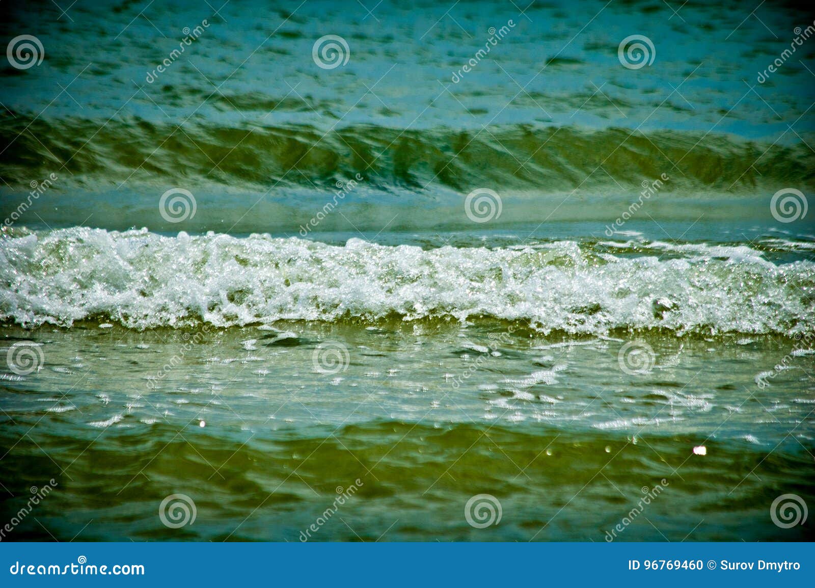 Blue Sea with Small Waves Close Up Stock Photo - Image of leisure ...