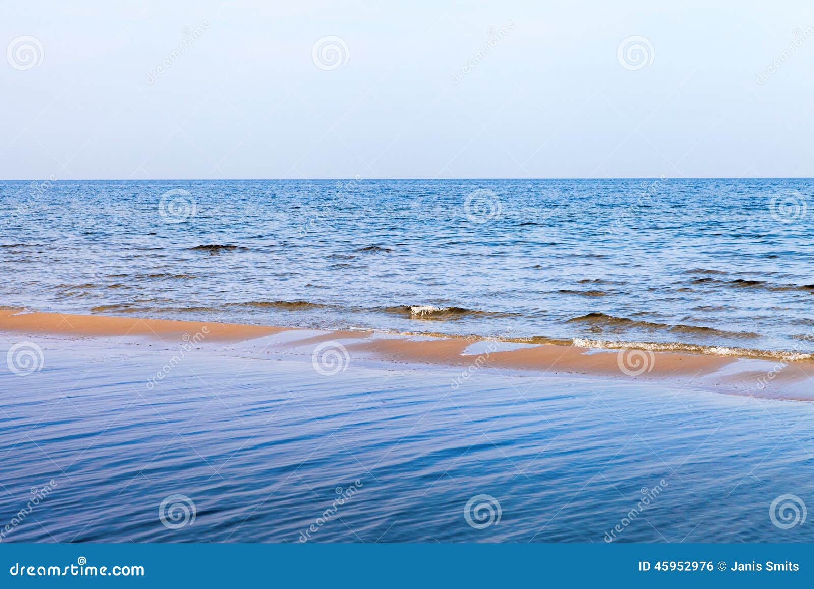 Blue sea. stock photo. Image of beach, clear, vacation - 45952976