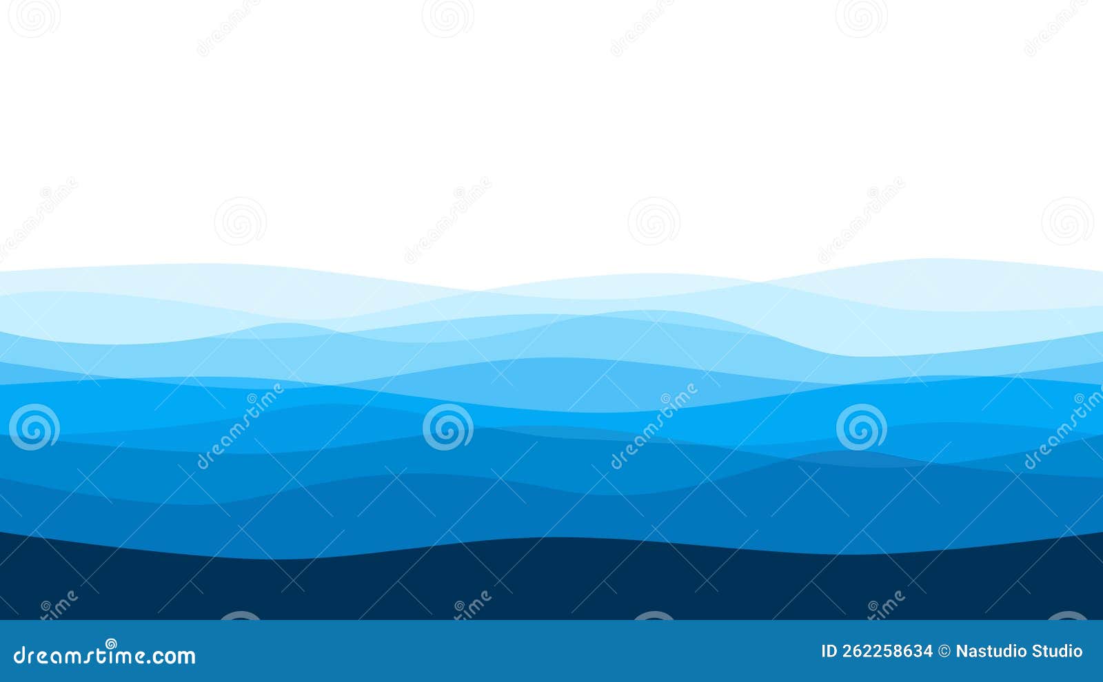 Blue Sea Wave Background. Vector Illustration Stock Vector ...