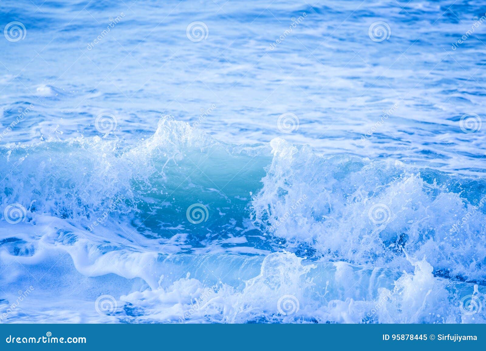 Blue sea wave stock image. Image of splash, closeup, blue - 95878445