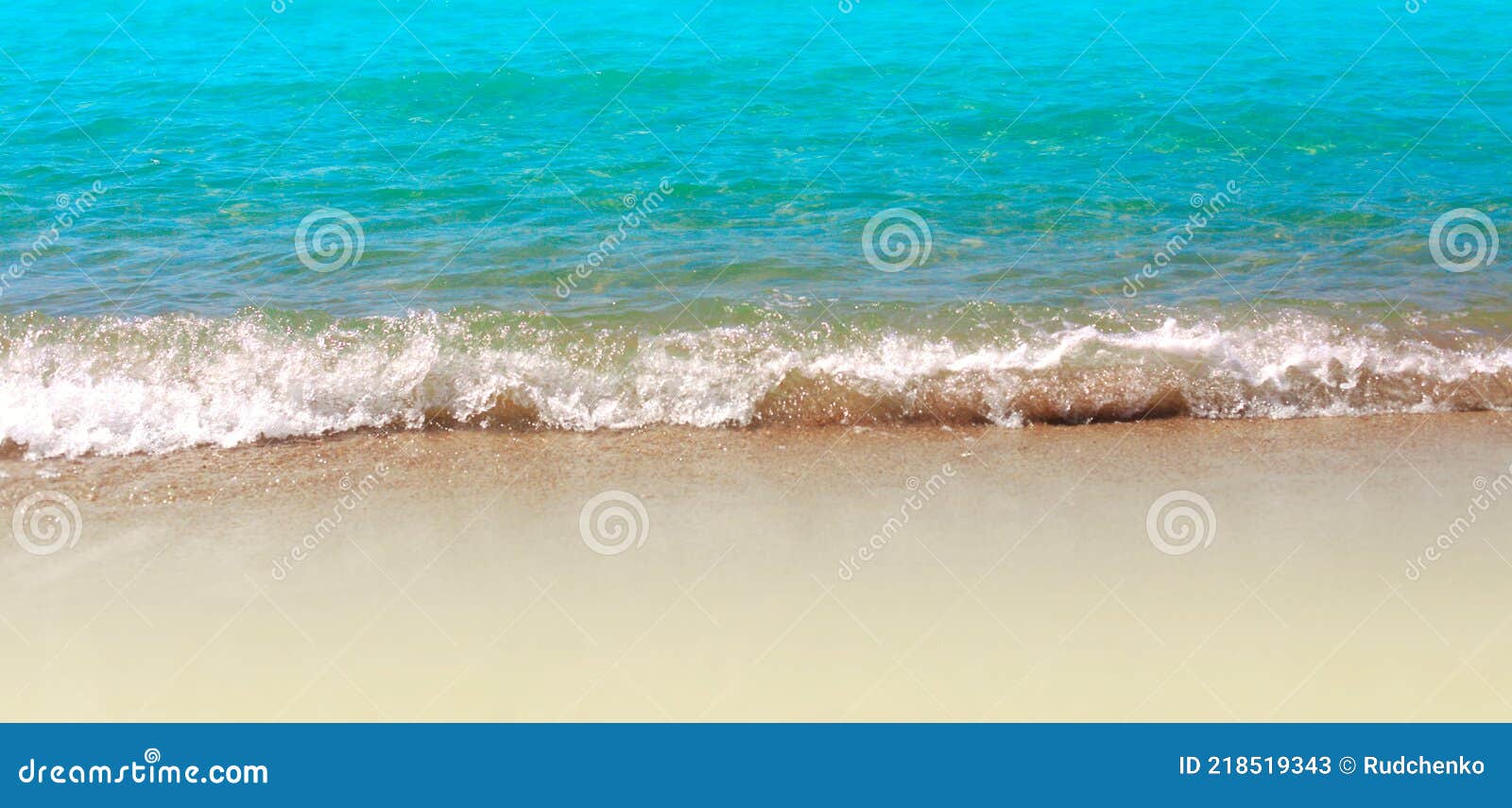 Blue Sea Wave Sand Beach. Horizontal Nature Background Stock Image ...